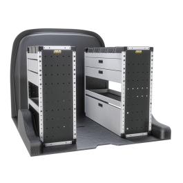 Peugeot Partner 2018 on L1H1 - Trade Van Racking - Gold - Full Kit