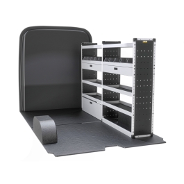 Vauxhall Movano 2022 on L3H2 - Trade Van Racking - Gold - Driver's Side