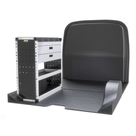 Citroen Dispatch 2016 on L2H1 - Trade Van Racking - Gold - Passenger's Side