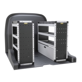 Citroen Berlingo 2018 on L1H1 - Trade Van Racking - Silver - Full Kit