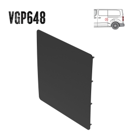 External Shield - Side Passenger - Vauxhall Movano 2010-2021 - VGP648-BLACK